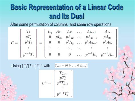 Ppt Constructive Algorithm Of Self Dual Error Correcting Codes