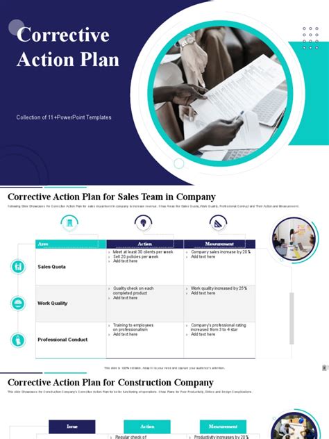Corrective Action Plan Powerpoint Ppt Template Bundles Pdf