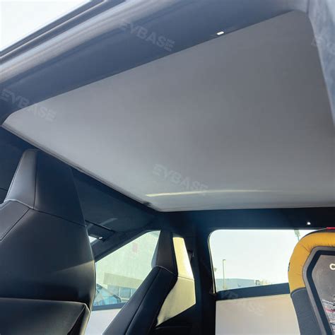 Tesla Cybertruck Sunroof Sunshade Foldable Glass Roof Sun Visor Heat I
