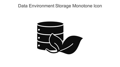 Data Environment Storage Monotone Icon In Powerpoint Pptx Png And Editable Eps Format PPT Sample
