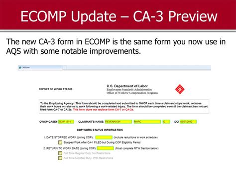 Ppt Ecomp Update Interagency Meeting September 27 2013 Powerpoint