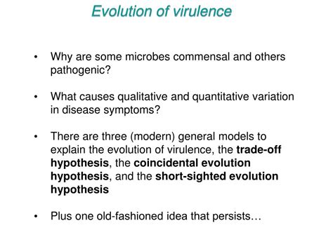 PPT Evolution Of Virulence Guest Lecture Joel Wertheim PowerPoint Presentation ID