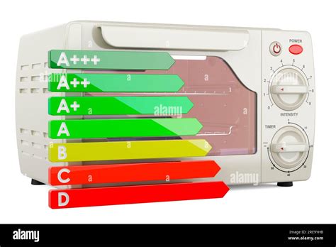 Ultraviolet Sterilizer Cabinet With Energy Efficiency Chart 3d Rendering Isolated On White