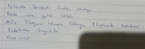 Isibonelo Sesiboko Sendaba Elantayo Bhala Indaba Ngalesi Sihloko Mhla S