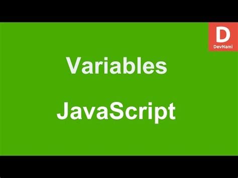 Learn Javascript Variables Mind Luster