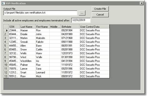 ssn verification dillner s accounting tools