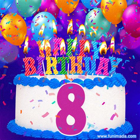 Happy 8th Birthday Animated S Download On