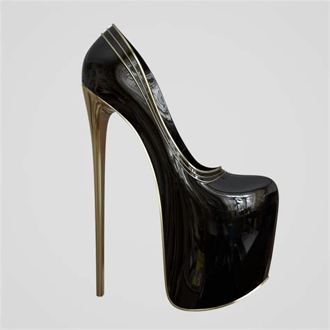 Hi Heel Shoes 3d Model Turbosquid 2171248
