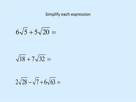 Operations With Radicals Ppt