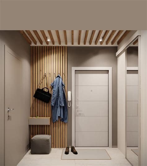 Рейки в маленькой прихожей | Houzz Россия