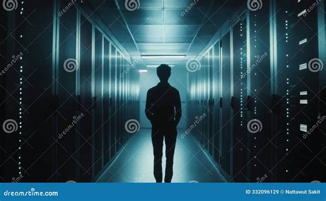 Programmer At A Privacy Data Leak Analysis Screen In A Big Data Server
