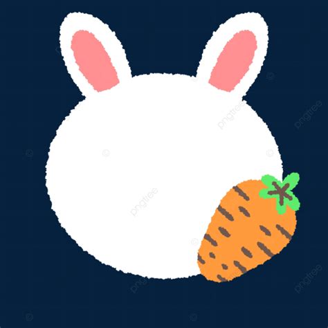 White Bunny Bubble Text Design Illustration White Bunny Bubble Text