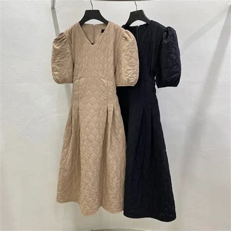 Long Dress 퀄팅원피스패딩원피스겨울롱원피스플레어롱원피스여성롱원피스 On Bunjang Global Site
