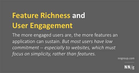 Feature Richness And User Engagement Nn G