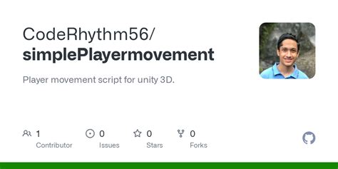 Github Coderhythm56simpleplayermovement Player Movement Script For