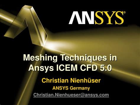 ppt meshing techniques in ansys icem cfd 5 0 powerpoint presentation