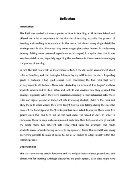 task 2 reflection pdf learning teachers