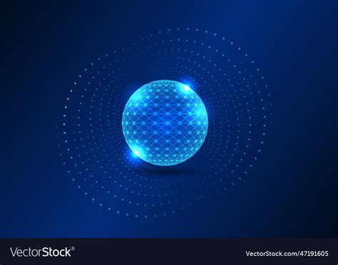 Data Processor Technology Background Refers Vector Image