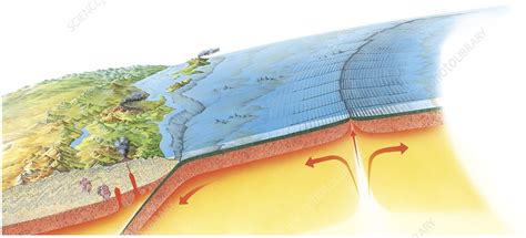 Plate Tectonics Artwork Stock Image C0180206 Science Photo Library