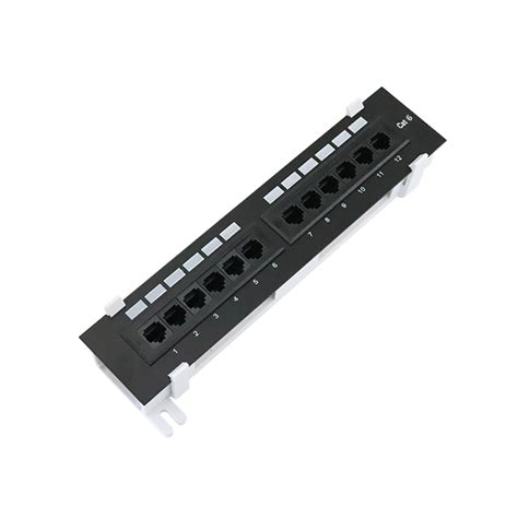 Custom Wall Mounted 101u 12 Port Cat6 Utp Punch Down Patch Panel Manufacturers Factory