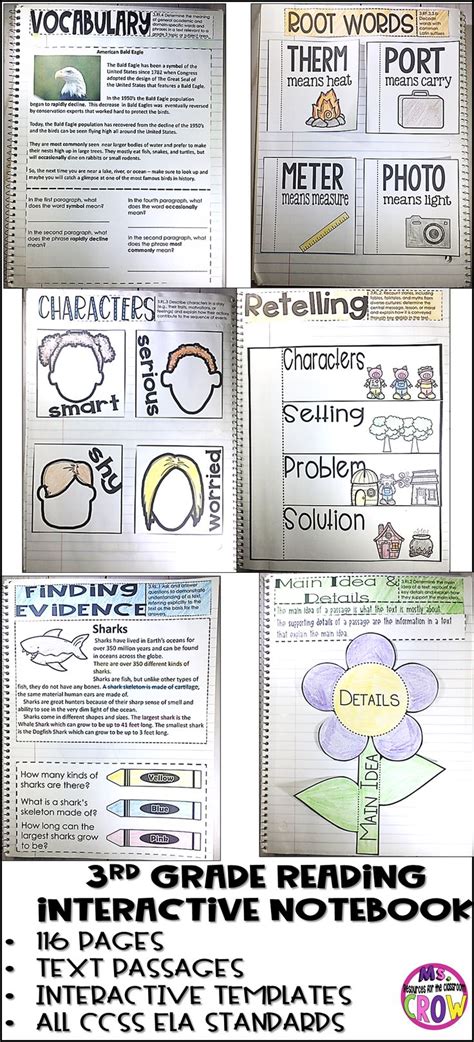 3rd Grade Interactive Reading Notebook Interactive Notebooks Reading