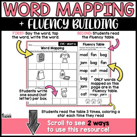 Word Mapping Worksheets Phonics Bundle A Teachable Teacher