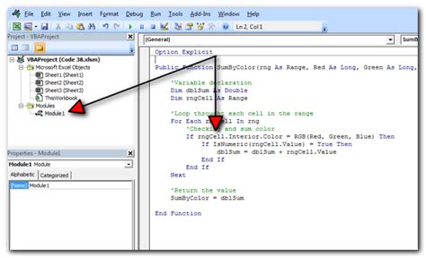 Vba Code To Sum Cells By Color Easy 4 Steps