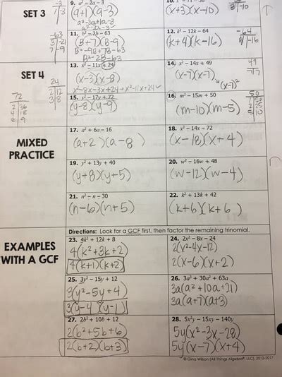 Unit 7 Algebra 1