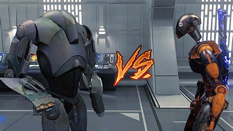B2 Super Battle Droid Vs Bx Droid Commando Star Wars Jedi Survivor