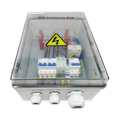 ac combiner box 2 ways in 1 way output twin solar inverters in paral