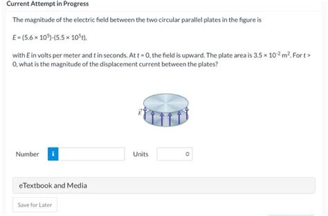 Solved A Parallel Plate Capacitor With Circular Plates Of Chegg