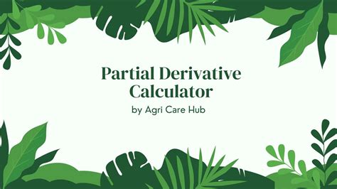 Partial Derivative Calculator Precise Math Tool