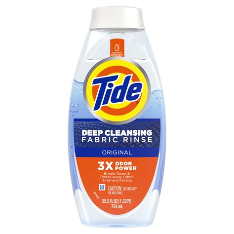 Tide Deep Cleansing Liquid Fabric Rinse with 3X Odor Power, Original ...