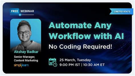 Automate Workflow With Ai No Code Webinar