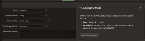 Html Escaping Xss Issue Oracle Forums