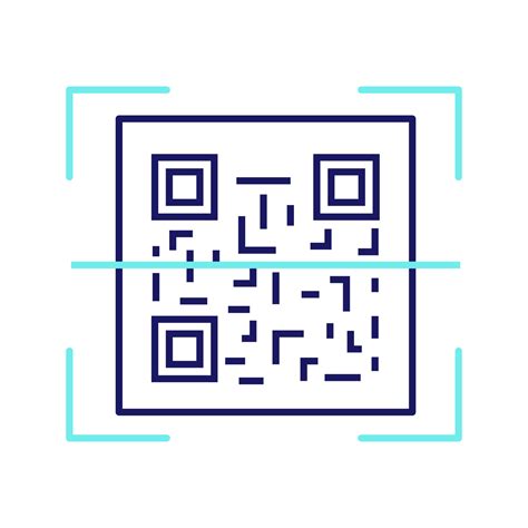 Qr Code Scanning Color Icon 2d Code Reading App Matrix Barcode Scanner Two Dimensional