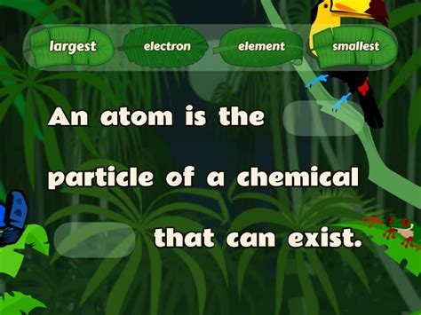 Definition Of Atom Complete The Sentence