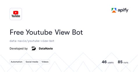 Free Youtube View Bot API in Python [DEPRECATED] · Apify