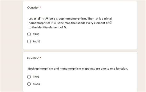 Solved Question Let A G →h Be A Group Homomorphism Then