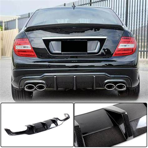 Mercedes Benz W204 C63 Carbon Fiber Rear Diffuser Lip Exterior Mods
