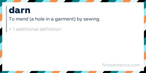 Darn Definition Meaning And Examples In English