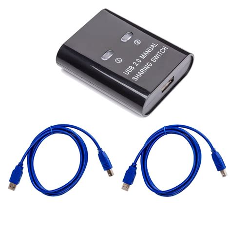 USB Printer Sharing Switch Manual Switcher Adapter Computer Share Printer Or Scanner USB