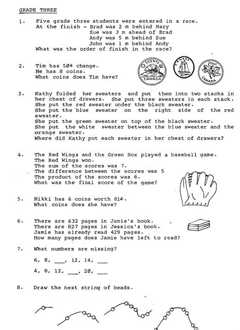Problem Solving Grade 3 Page 1