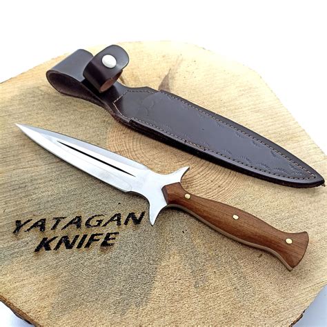 Handmade Dagger Knife With Sheath Tactical Fixed Blade Knife Full Tang Knife Dagger Garter