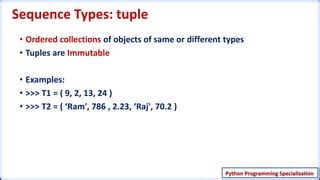 Python Sequence Data Types In Brief PDF