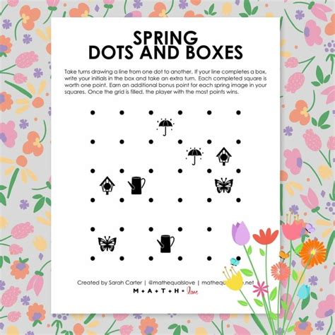space dots and boxes game math love