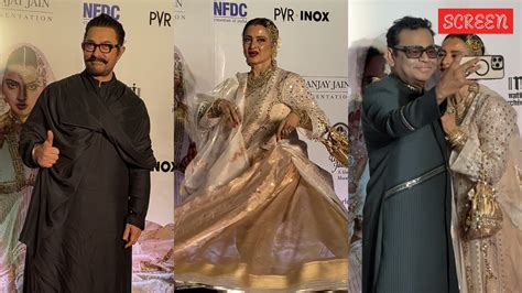Umrao Jaan Screening Rekha Adorably Kisses Ar Rahman Dances With Anil