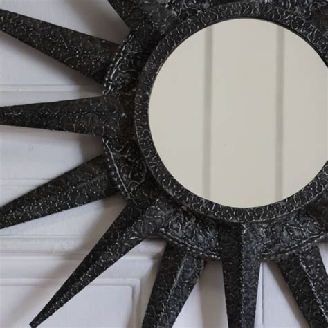 Mid 20th Century French Sunburst Compass” Mirror Other Mirrors