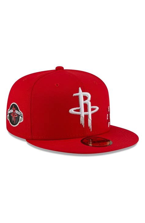 New Era Mens New Era Red Houston Rockets Multi 59fifty Fitted Hat
