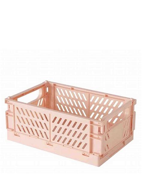 Fine Living Small Folding Crate Pink The Culinarium